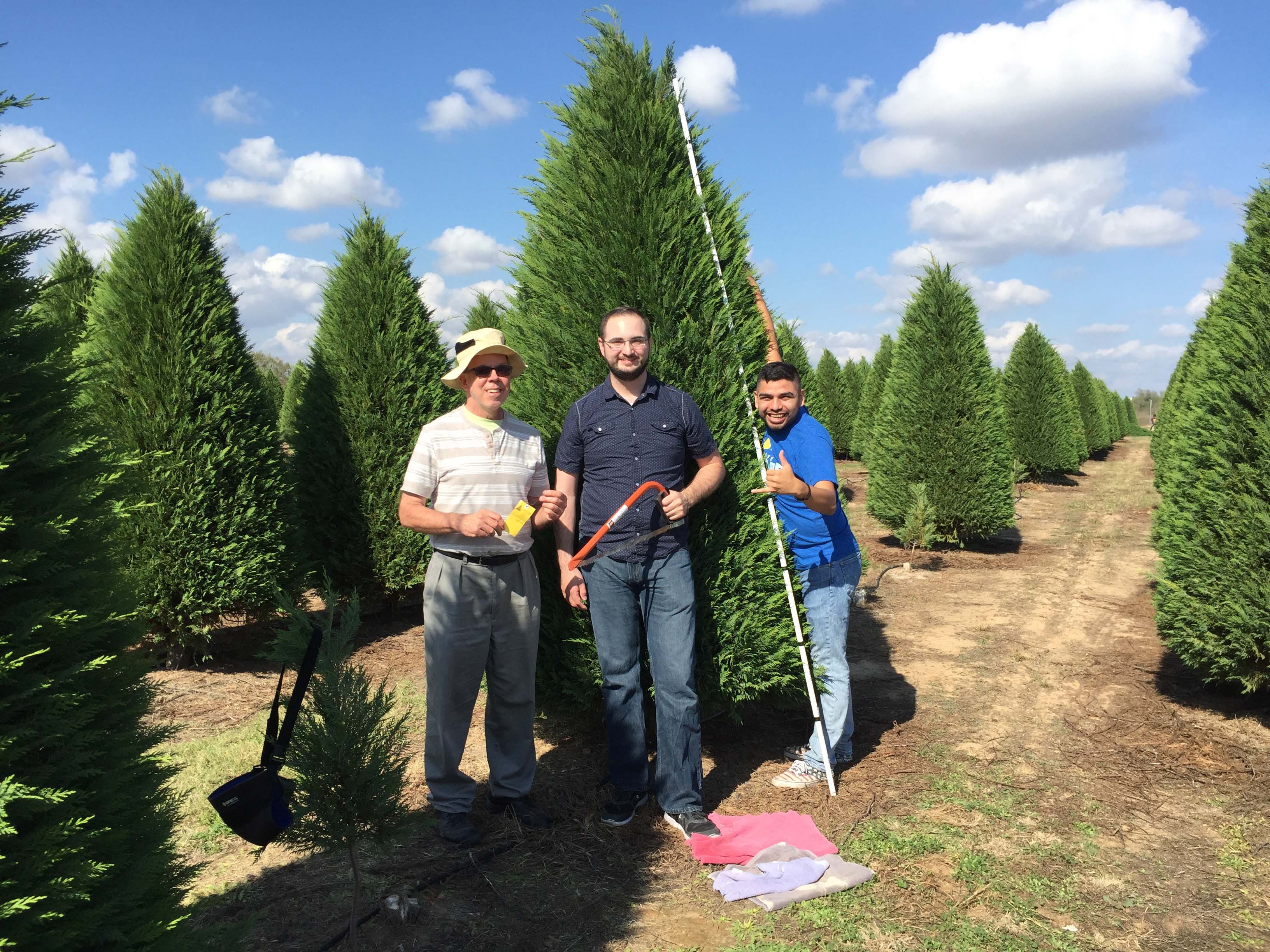 Brothers cut down 10-foot tree for Christmas | Casa Maria Marianists